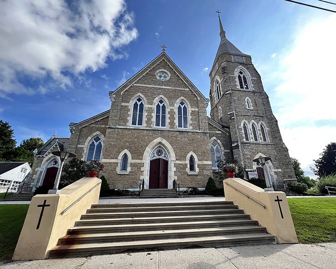Spiritual architecture that reaches skyward. St. Peter's Church stands as a testament to craftsmanship that transcends generations.