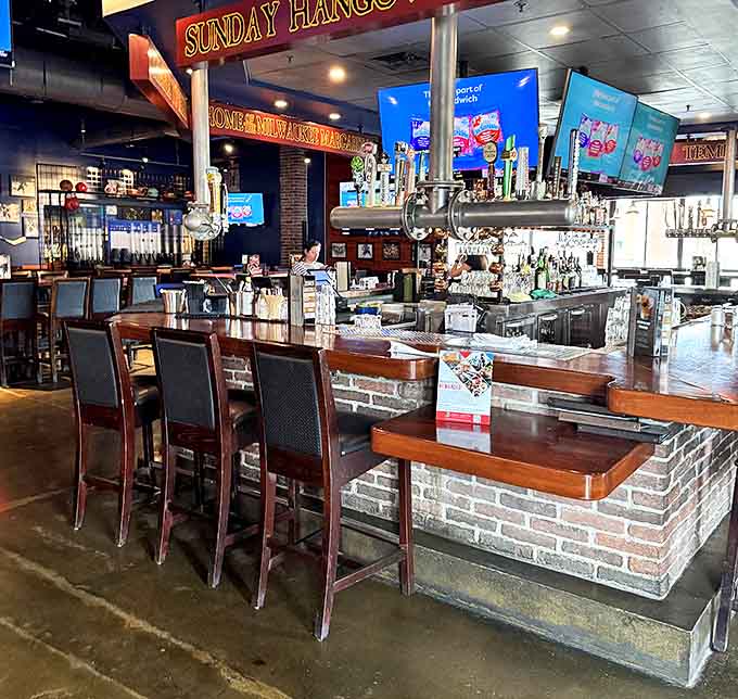 The bar area &ndash; where strangers become friends and friends become regulars over craft beers and spirited conversations.