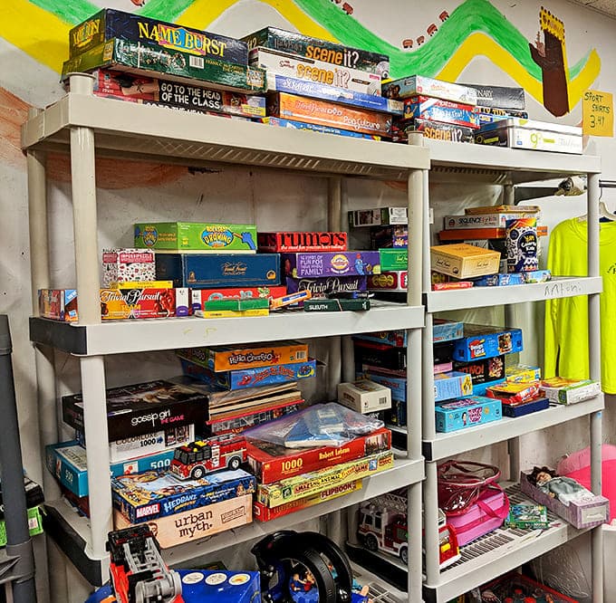 Board game heaven for the budget-conscious fun-seeker. That Trivial Pursuit might still contain that impossible sports question nobody could answer in 1987.