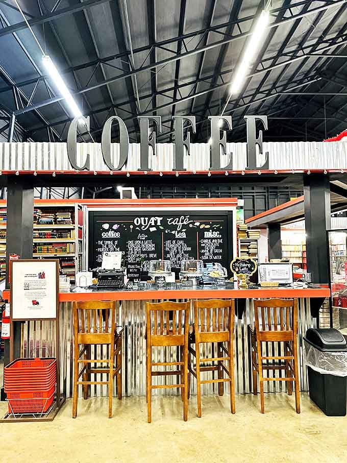 The caf&eacute; counter promises liquid inspiration by the cup, because every great reading session deserves the perfect caffeinated companion.