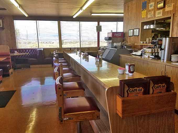 The counter&mdash;where solo diners become regulars, and regulars become family. Every stool tells a story.