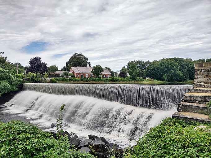 Harrisville's dam creates a waterfall worthy of a screensaver &ndash; the kind of view that makes you forget you were just checking Instagram.