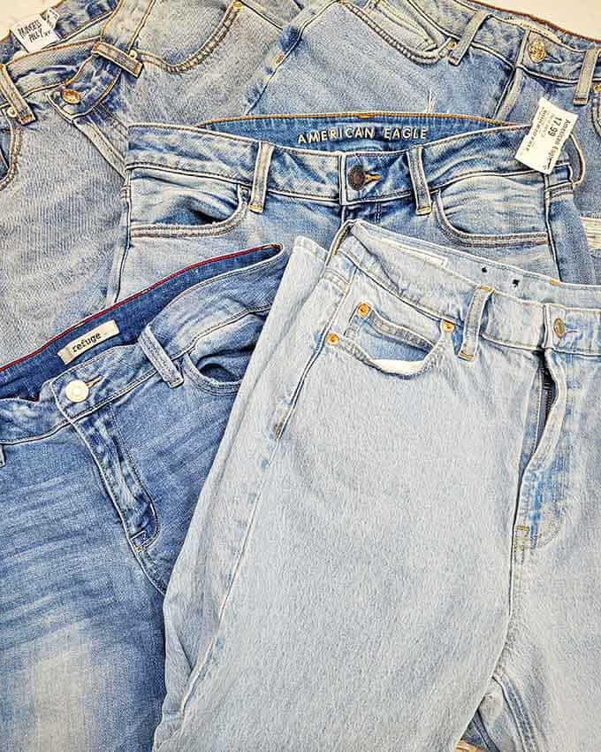 Denim democracy in action&mdash;American Eagle and premium brands mingling together like old friends at a high school reunion.