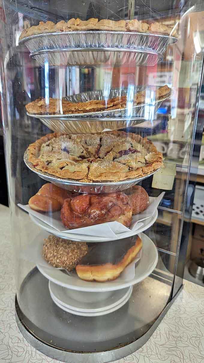 Mickey-Lu's dessert case is like a museum of American classics. These pies and pastries have brought more joy than most fine art collections.