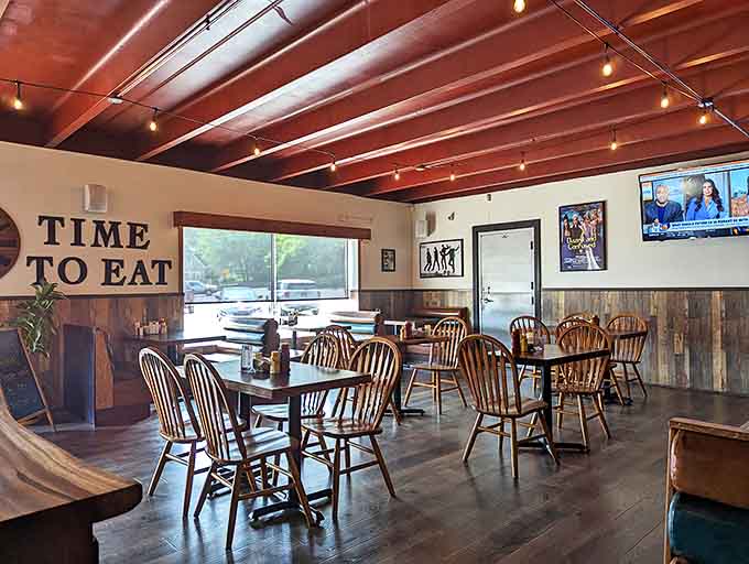 "TIME TO EAT" isn't just wall art &ndash; it's the most unnecessary reminder you'll ever see once you smell what's coming from the kitchen.