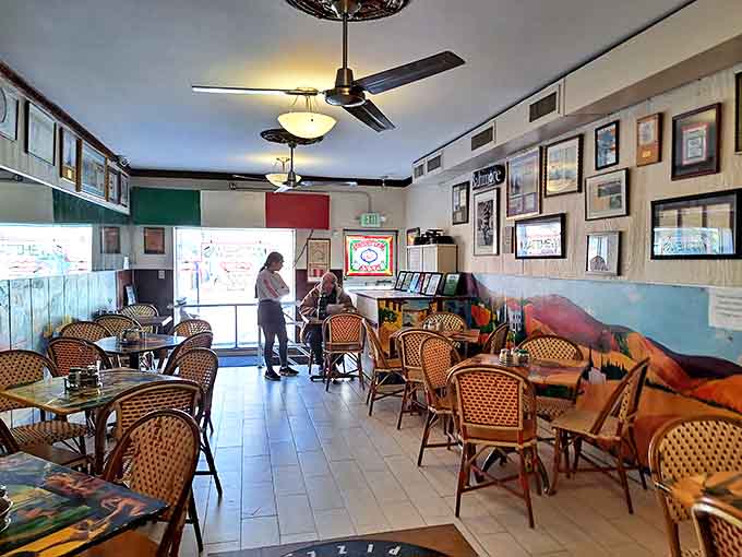 The dining room feels like Baltimore's living room &ndash; Italian flag colors, ceiling fans spinning stories, and chairs that have hosted countless celebrations.