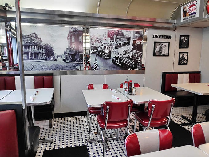 Historic photos line the walls, telling Keyport's story while you tell yours over coffee. The past and present share space in these cozy booths.