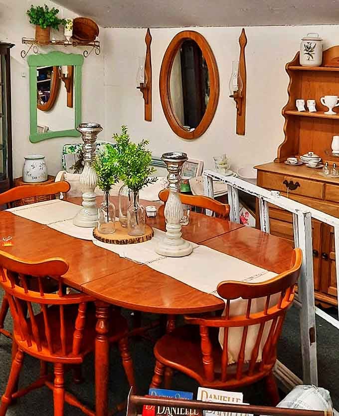 This isn't just a dining set &ndash; it's a portal to Sunday dinners where families gathered without smartphones, just conversation and pot roast.