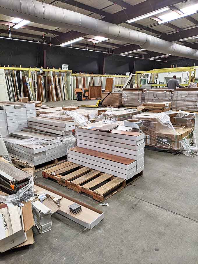 The door department: a literal gateway to possibilities, with styles ranging from classic to contemporary.