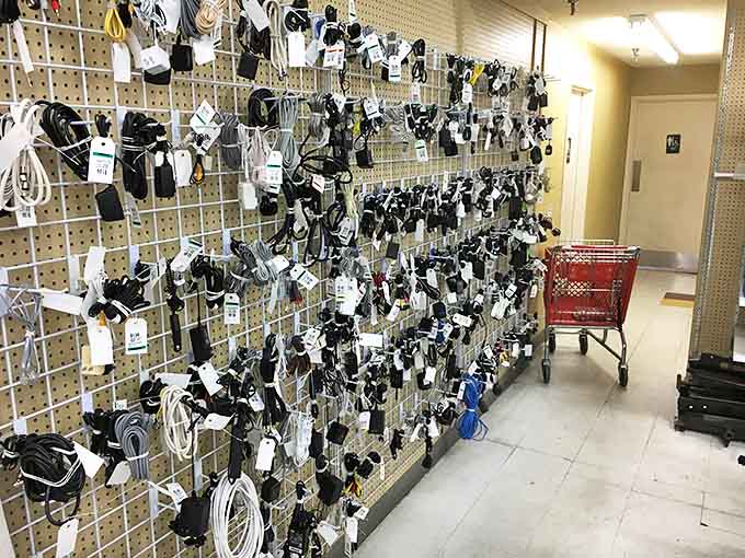 Cable confusion central &ndash; the place where every charger, adapter, and mysterious electronic cord goes when you finally throw out the box.