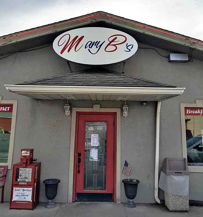 The entrance to Mary B's promises what every great diner should: a temporary escape from the world outside those doors.