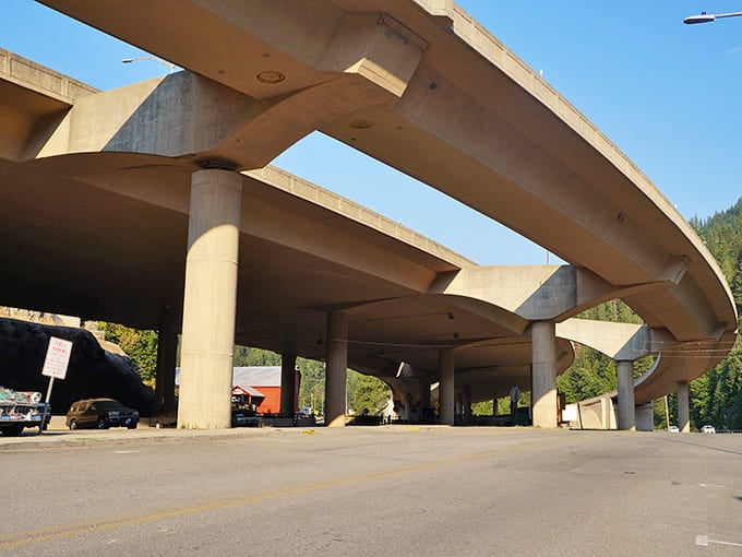 When Interstate 90 threatened to demolish downtown, Wallace fought back. This elevated highway viaduct represents the ultimate compromise between progress and preservation.