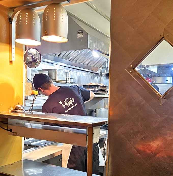 Behind the scenes magic where short-order wizardry happens, transforming simple ingredients into the comfort food of your dreams.