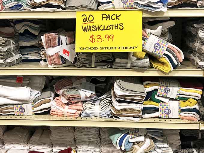 Twenty washcloths for $3.99? That's not just a bargain—it's practically a mathematical impossibility in today's economy.