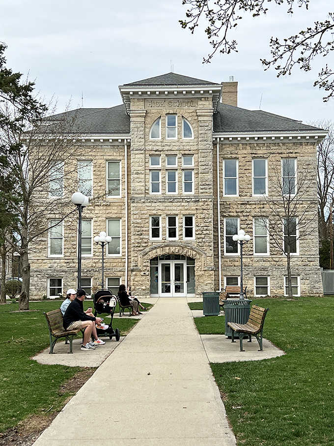 Cedarburg's historic high school stands like an architectural exclamation point, reminding us when public buildings were built to inspire.