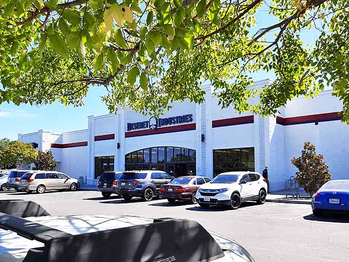 Deseret Industries' clean, modern exterior houses a department store's worth of secondhand treasures.