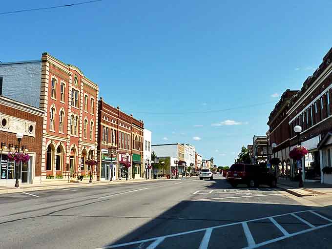 New Ulm's historic downtown boasts stunning brick architecture under brilliant blue skies. These beautiful buildings house local businesses where everybody knows your name.
