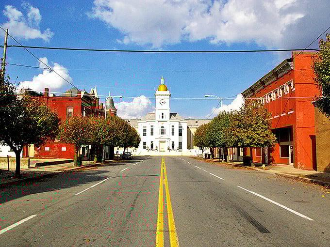 Pine Bluff's beautiful courthouse anchors the downtown square, creating a classic small-town atmosphere that welcomes residents and visitors alike.