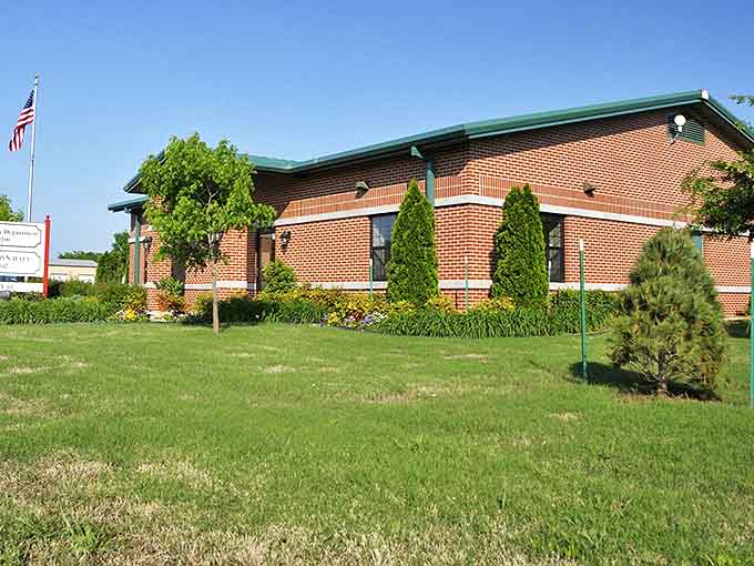 Verdigris maintains its small-town feel with community buildings where neighbors gather for everything from voting to potluck dinners.