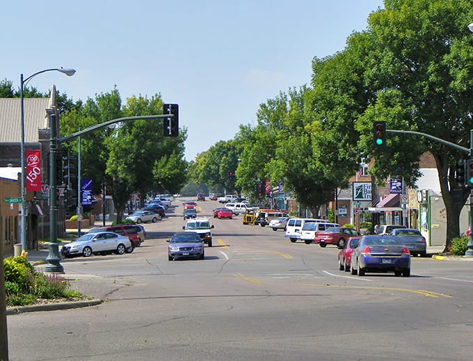 Vermillion's tree-lined streets and historic buildings create the perfect college town atmosphere, both scholarly and welcoming.