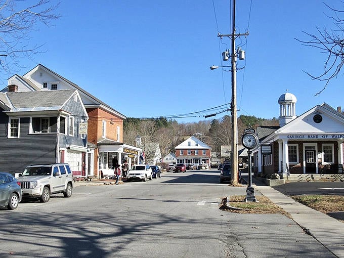 Walpole's charming main street features local businesses and the Savings Bank, where neighbors still greet each other by name.