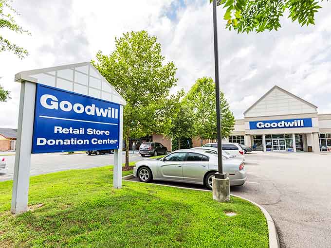 A Goodwill store known for its vast inventory, welcoming atmosphere, and community-focused service.