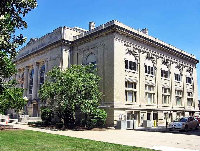 Greenville's historic courthouse stands as the crown jewel of this charming town, its impressive architecture commanding attention.
