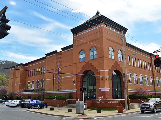The Floyd County Justice Center stands as an impressive landmark in the heart of Appalachian Prestonsburg.