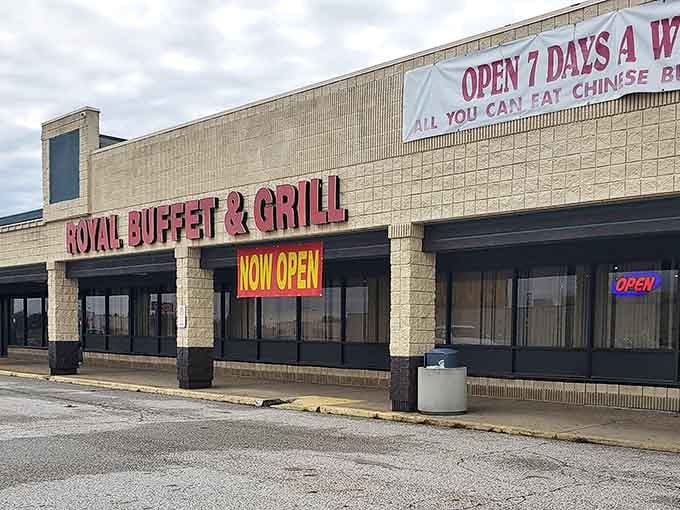 The "NOW OPEN" sign might as well say "Elastic waistbands recommended" at this all-you-can-eat Chinese buffet paradise.