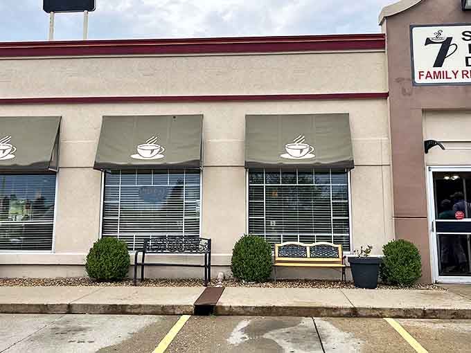 Those neat little bushes outside Seven Days Cafe are probably well-fertilized from all the coffee grounds &ndash; waste not, want not!