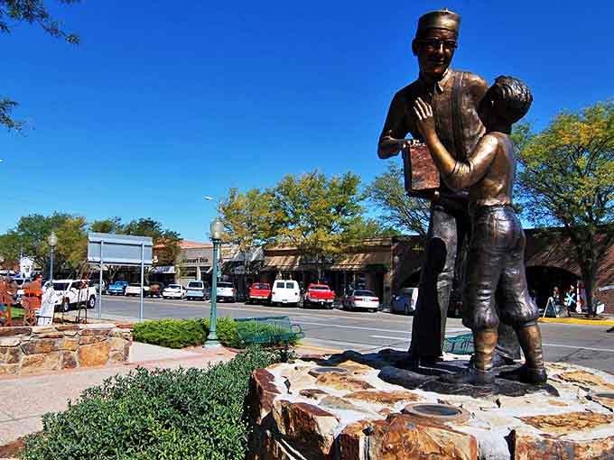Bronze statues in Sterling celebrate not just history but the continuing tradition of community connections.