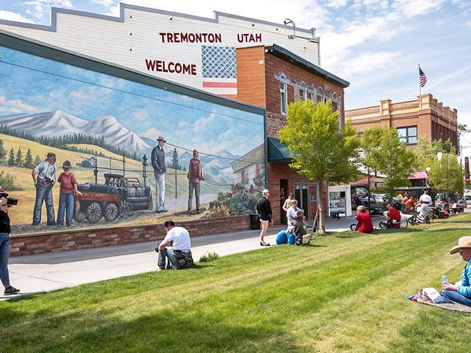 The brick buildings of Tremonton have witnessed generations of neighbors catching up on the latest town news.