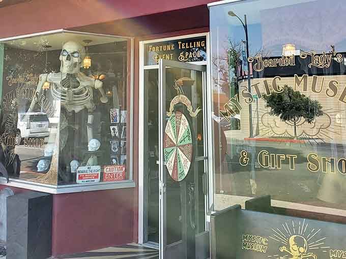 That skeleton in the window isn't just decoration, it's your official greeter welcoming you to wonderfully weird Burbank.
