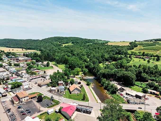 Tree-lined streets and classic homes make Benton feel like stepping into a simpler, quieter Pennsylvania era.