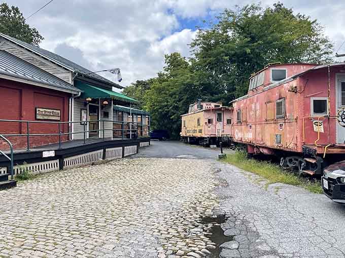 Classic depot architecture meets modern dining, complete with a platform that puts you front row for the main event.