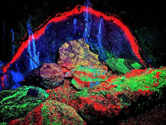 When the rocks start glowing like a disco from another world, you know you've stepped into something truly extraordinary.