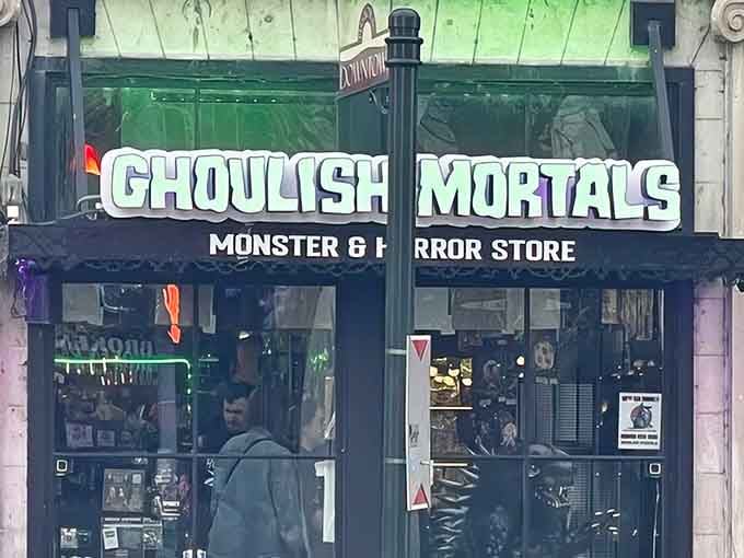 The storefront practically screams "abandon normalcy, all ye who enter here" in the best possible way.