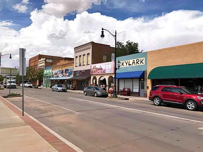 Those colorful storefronts and wide sidewalks invite you to slow down and actually experience a town instead of just passing through.