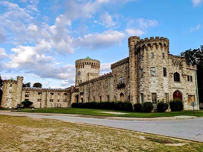 Those turrets aren't just for show&mdash;they're your reminder that someone really committed to the castle aesthetic here.