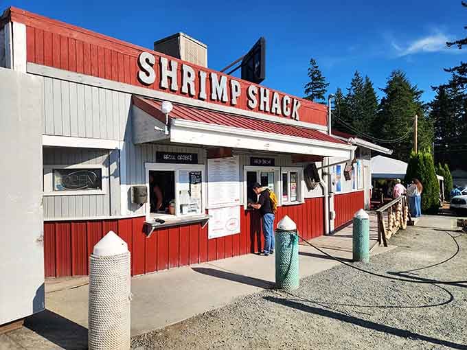 Classic Pacific Northwest seafood shack charm meets serious culinary credentials in this unassuming red and white roadside treasure.