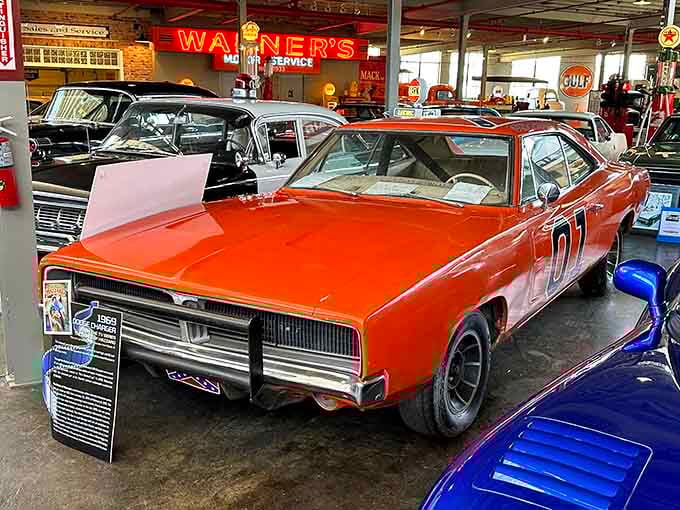 That orange paint job screams louder than your neighbor's leaf blower on a Saturday morning at dawn.