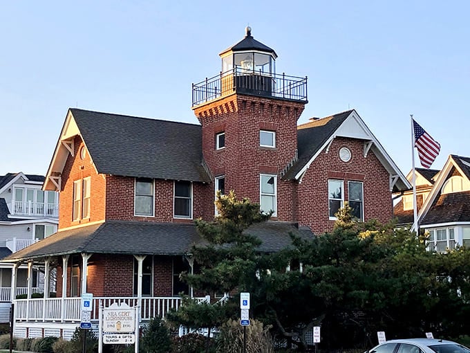 When your lighthouse looks this inviting, you half expect someone to offer you lemonade on that gorgeous front porch.