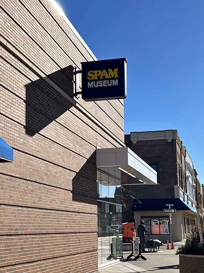 The museum's sleek exterior proves that SPAM has come a long way from Depression-era practicality to modern icon.