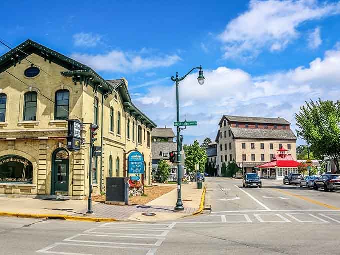 Historic downtown Cedarburg looks like someone hit the "preserve charm" button and never let go.