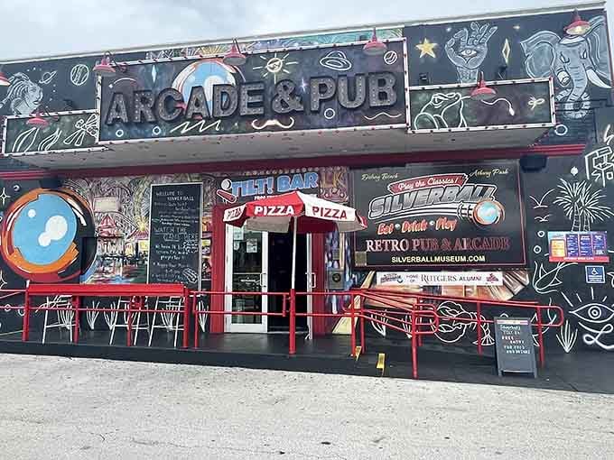 That exterior isn't just painted, it's practically screaming "abandon your adult responsibilities and come play with us!"