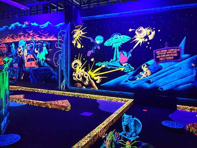 Somewhere between Spielberg's imagination and a neon fever dream lies this spectacular underwater alien golf adventure.