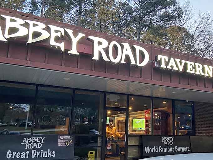 When a restaurant promises world famous burgers and great drinks under an Abbey Road sign, skepticism vanishes quickly.