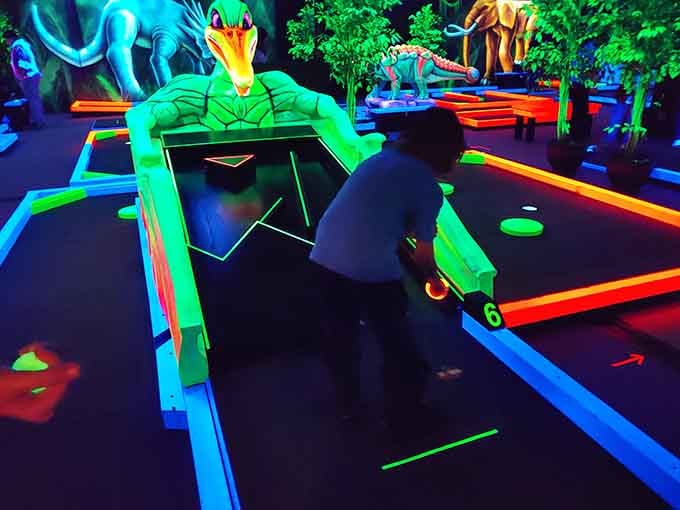 From the outside, it looks like any suburban storefront, but inside awaits a fluorescent wonderland that defies expectations.