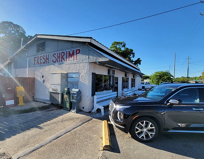 That "FRESH SHRIMP" sign isn't just advertising&mdash;it's a promise this coastal Georgia gem keeps every single day.