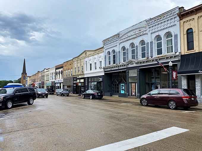 These historic storefronts have more character than most modern shopping districts will ever achieve, even with fancy architects.